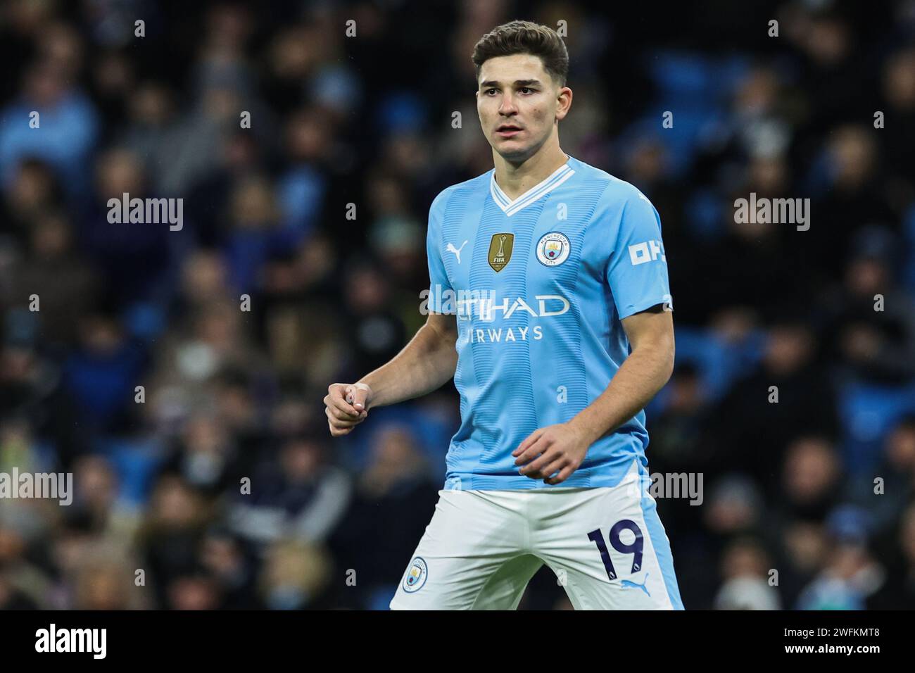 Julián Álvarez of Manchester City during the Premier League match ...