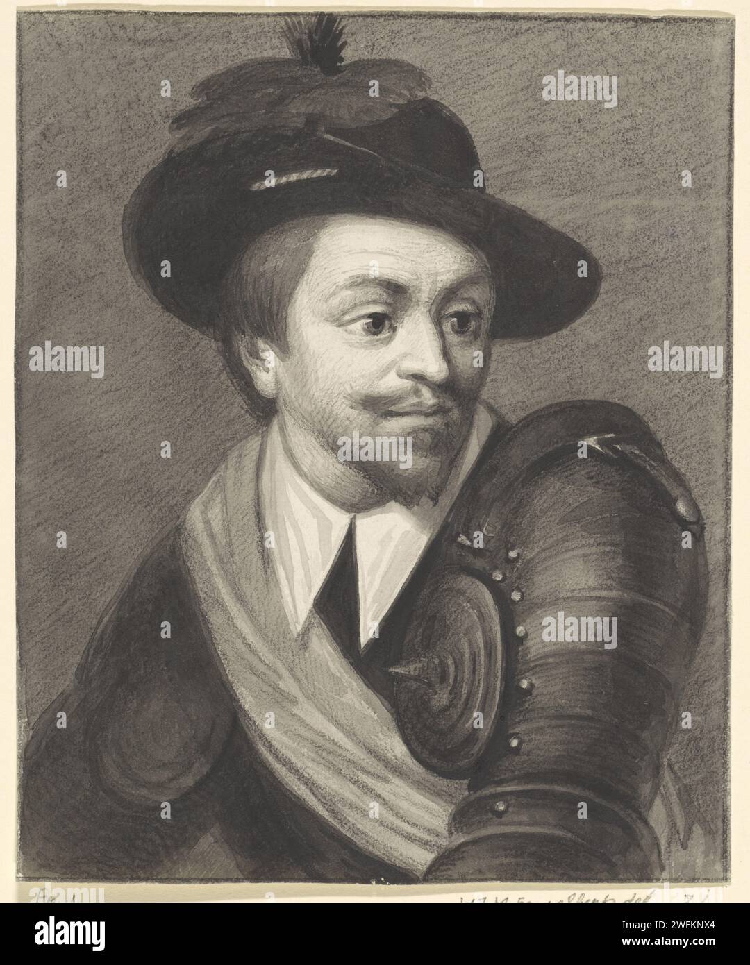 Portret Van Adolf, Graf van Nassau, Willem Jodocus Matthew Engelbers ...