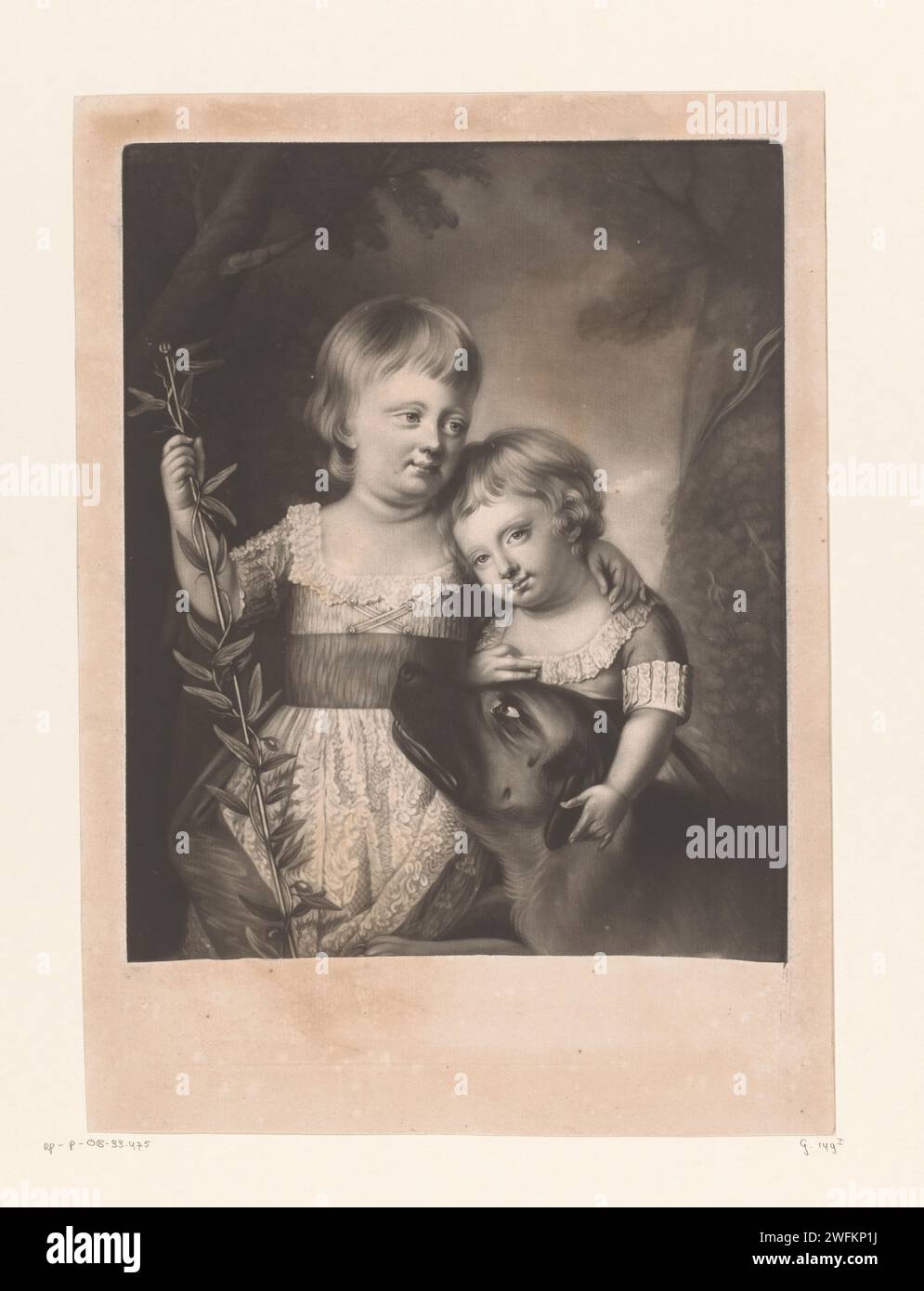 Portrait of George IV and Frederik Augustus as children, James Watson ...