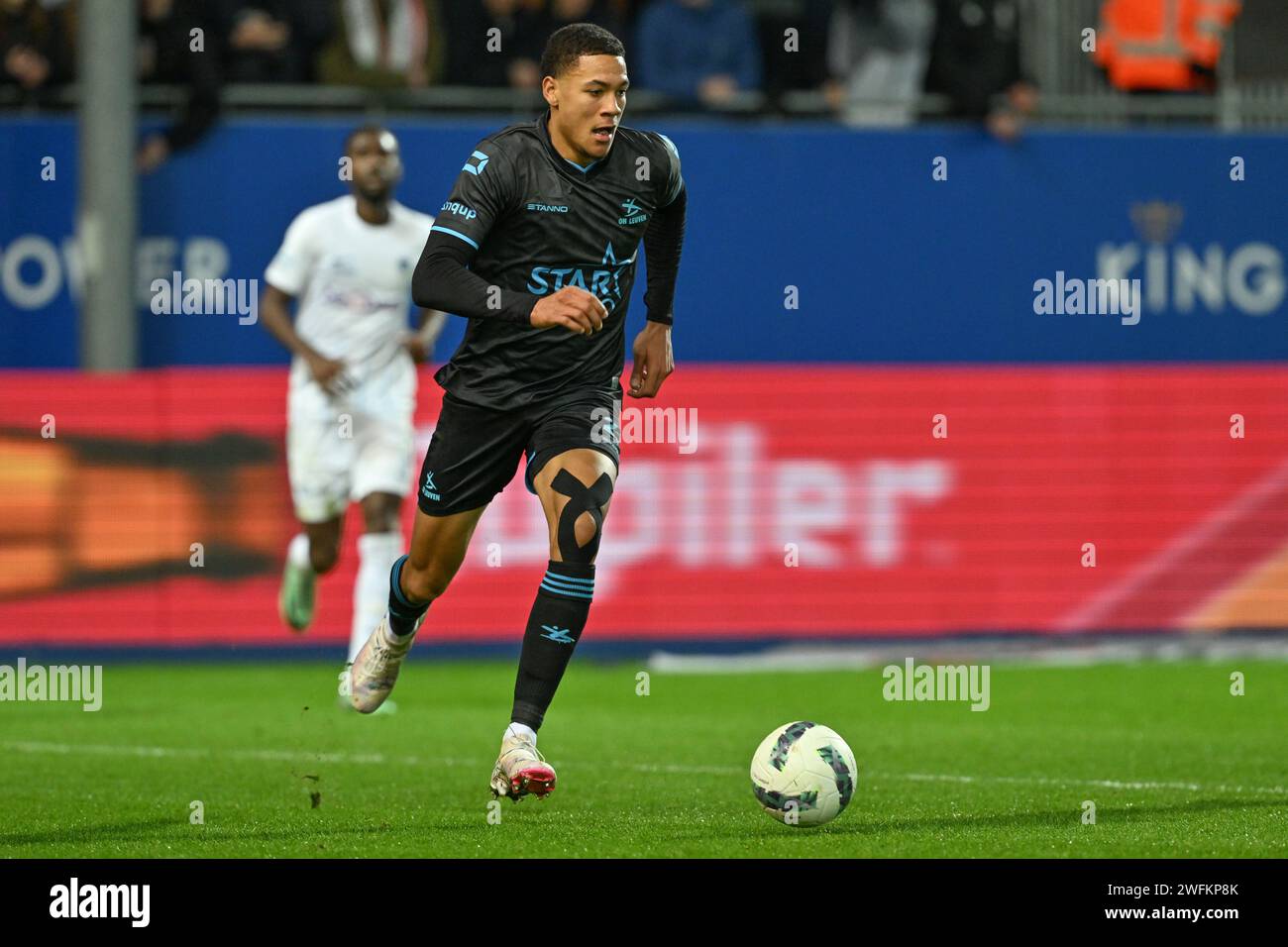 Leuven, Belgium. 31st Jan, 2024. Joel Schingtienne (23) of OHL pictured ...
