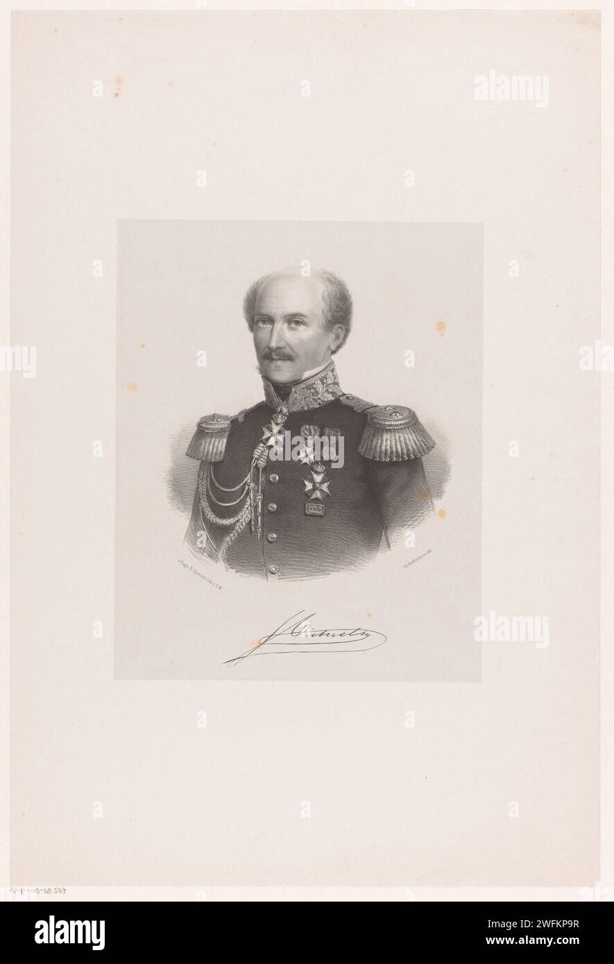 PortraT van Andreas Victor Michiels, Johan Hendrik Hoffmeister, 1851 ...