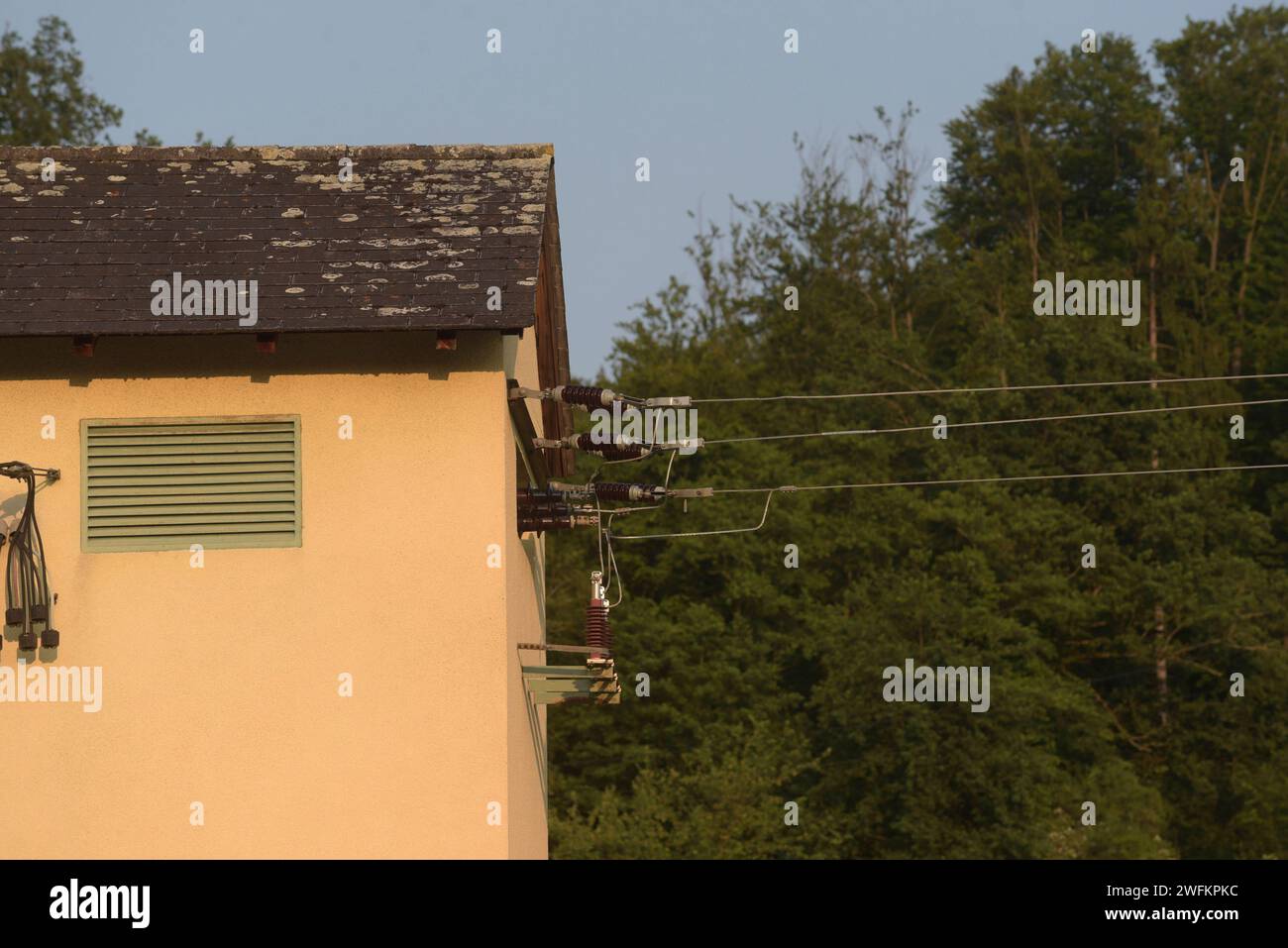 power and electricity supply sign ,energy consumption and green ...