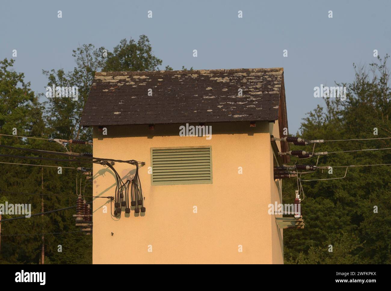 power and electricity supply sign ,energy consumption and green ...