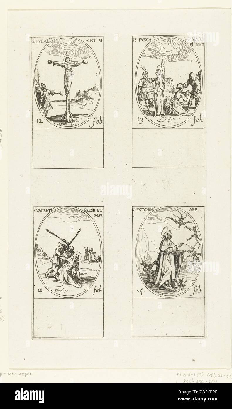 Holy Eulalia, Holy Fusca and Saint Maura, Holy Valentinus, Holy ...