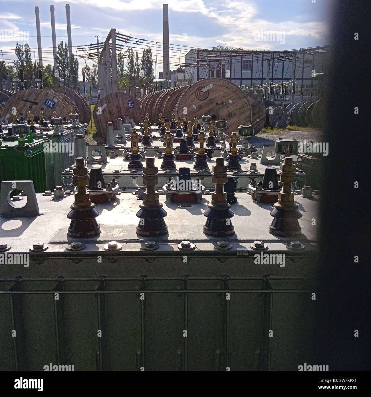 power and electricity supply sign ,energy consumption and green ...