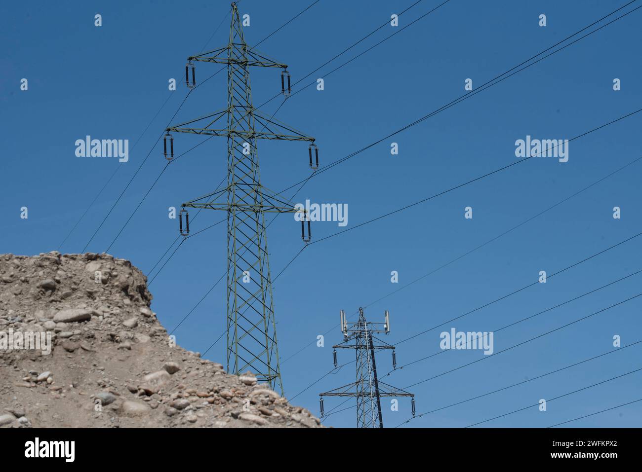 power and electricity supply sign ,energy consumption and green ...
