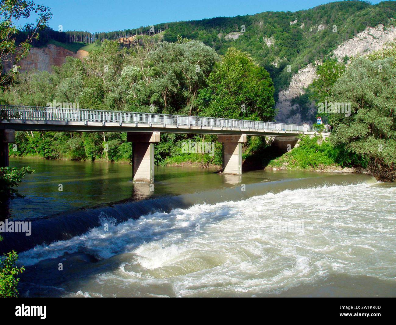 a concrete girder bridge as a structure that crosses natural obstacles ...