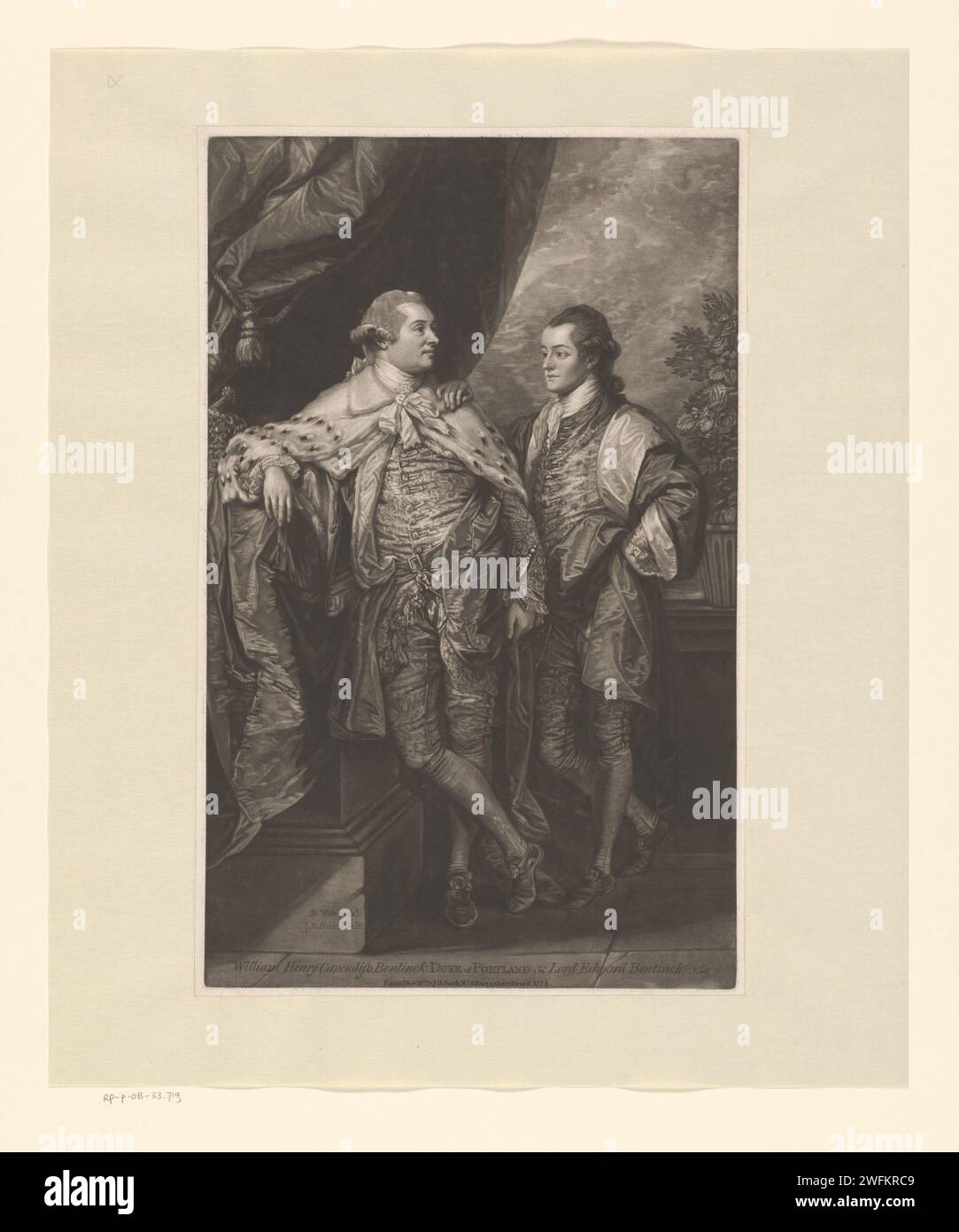 Portret van William Henry Cavendish-Bentinck en Edward Bentinck, John ...