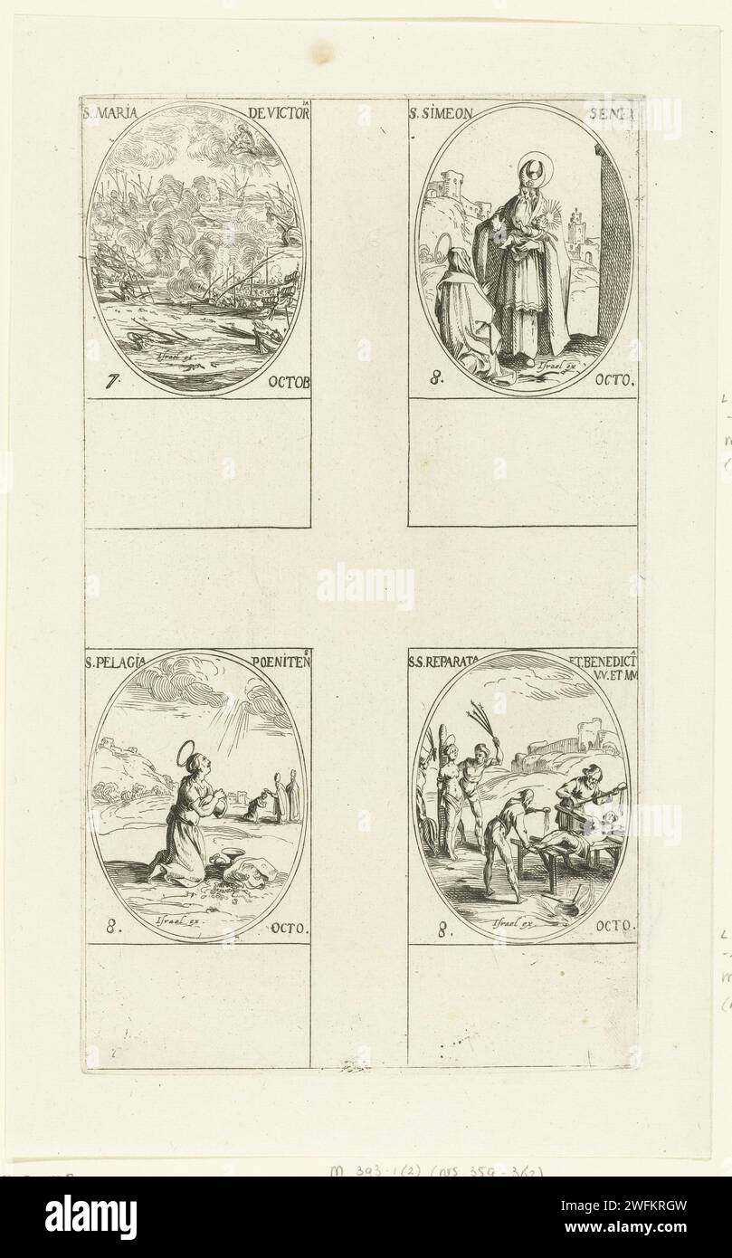 Battle of Lepanto (Maria victory), holy Simeon Senex van Jerusalem ...