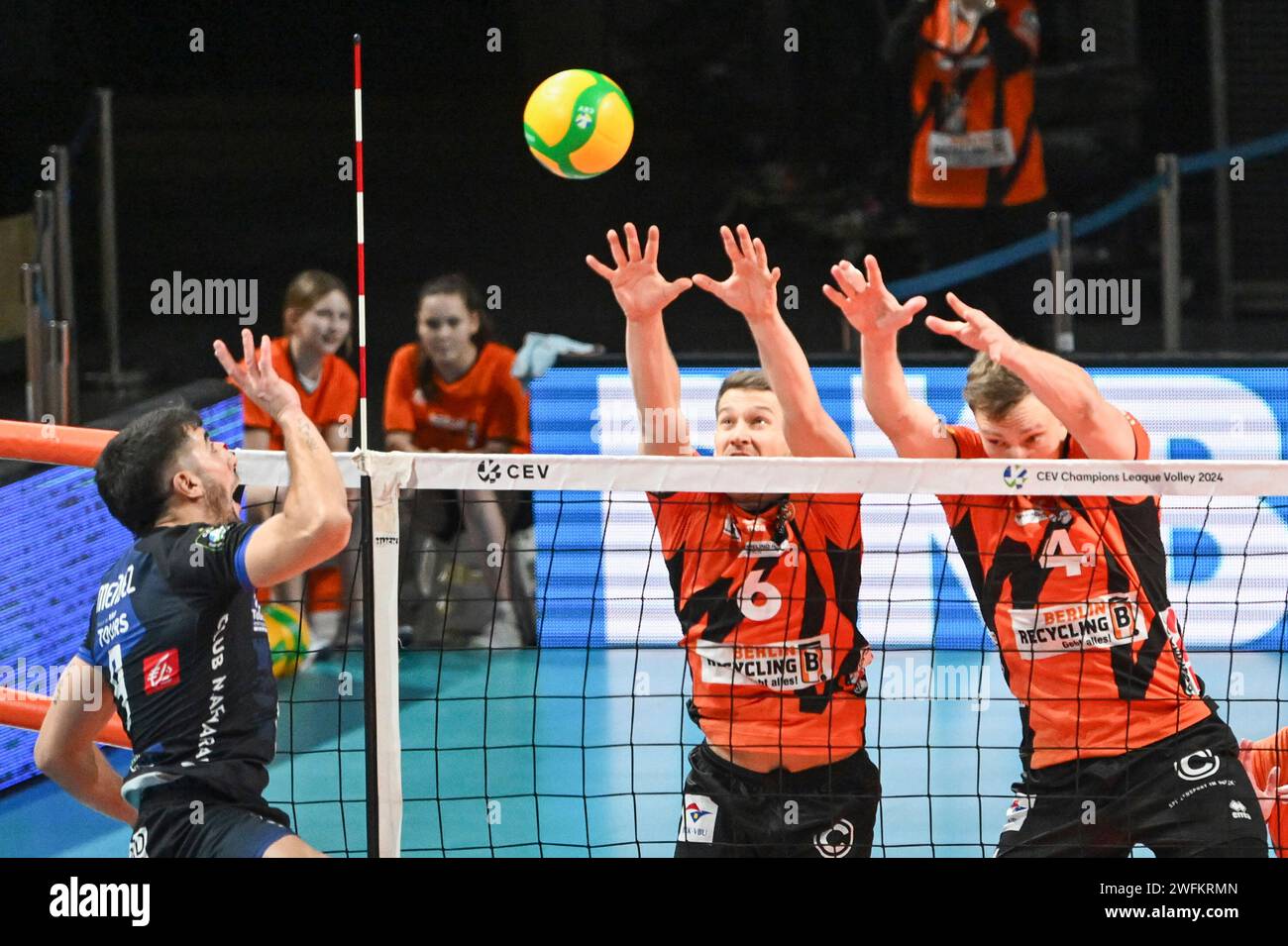 Berlin, Deutschland 31. Januar 2024: CL Volleyball - 2023/2024 - Berlin ...