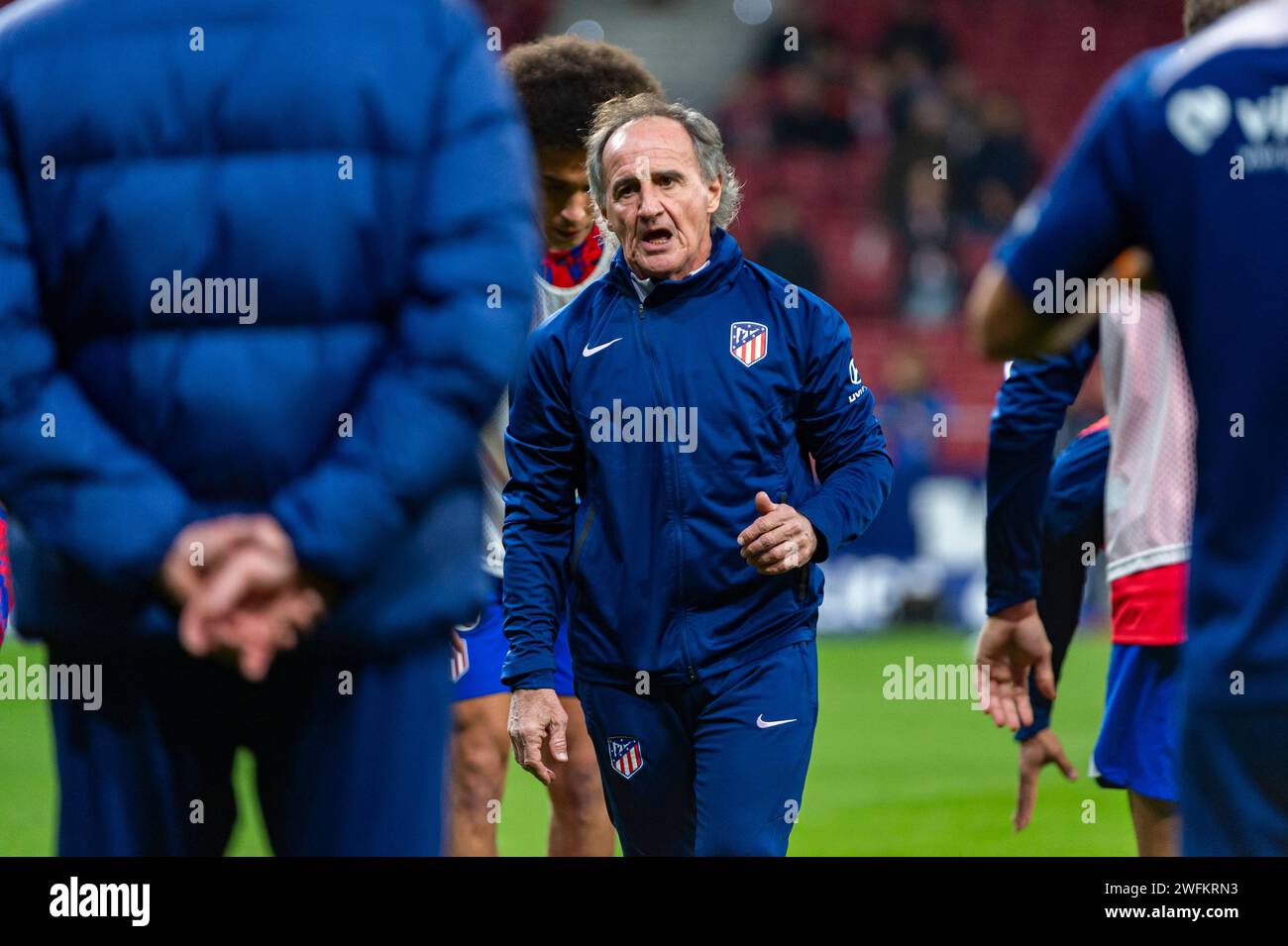 Madrid, Madrid, Spain. 31st Jan, 2024. Oscar Ortega, athletic trainer ...