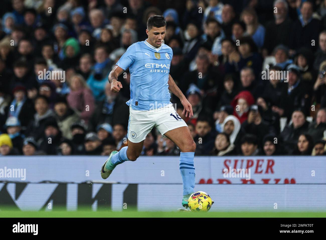 Rodri of Manchester City in action during the Premier League match ...