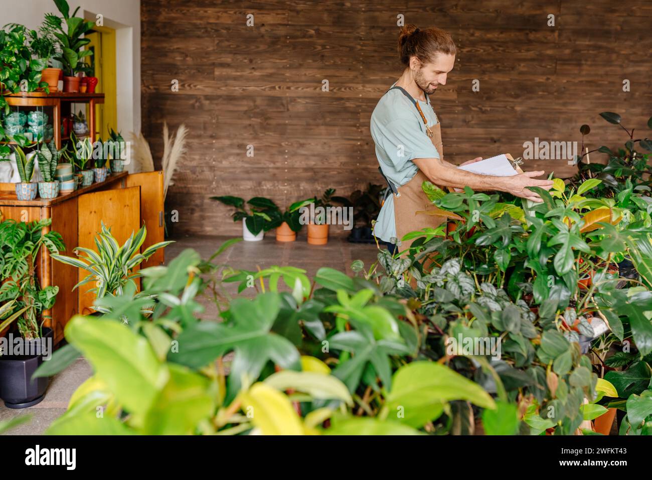 Floristry business and people concept Stock Photo - Alamy
