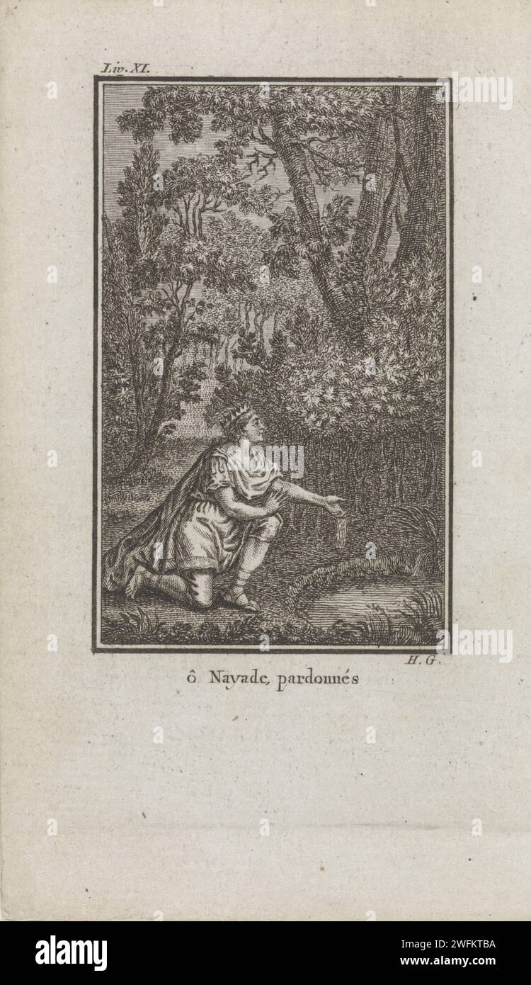 King Numa finds the Holy Source of Nymph Egeria, Henri-Joseph Godin ...