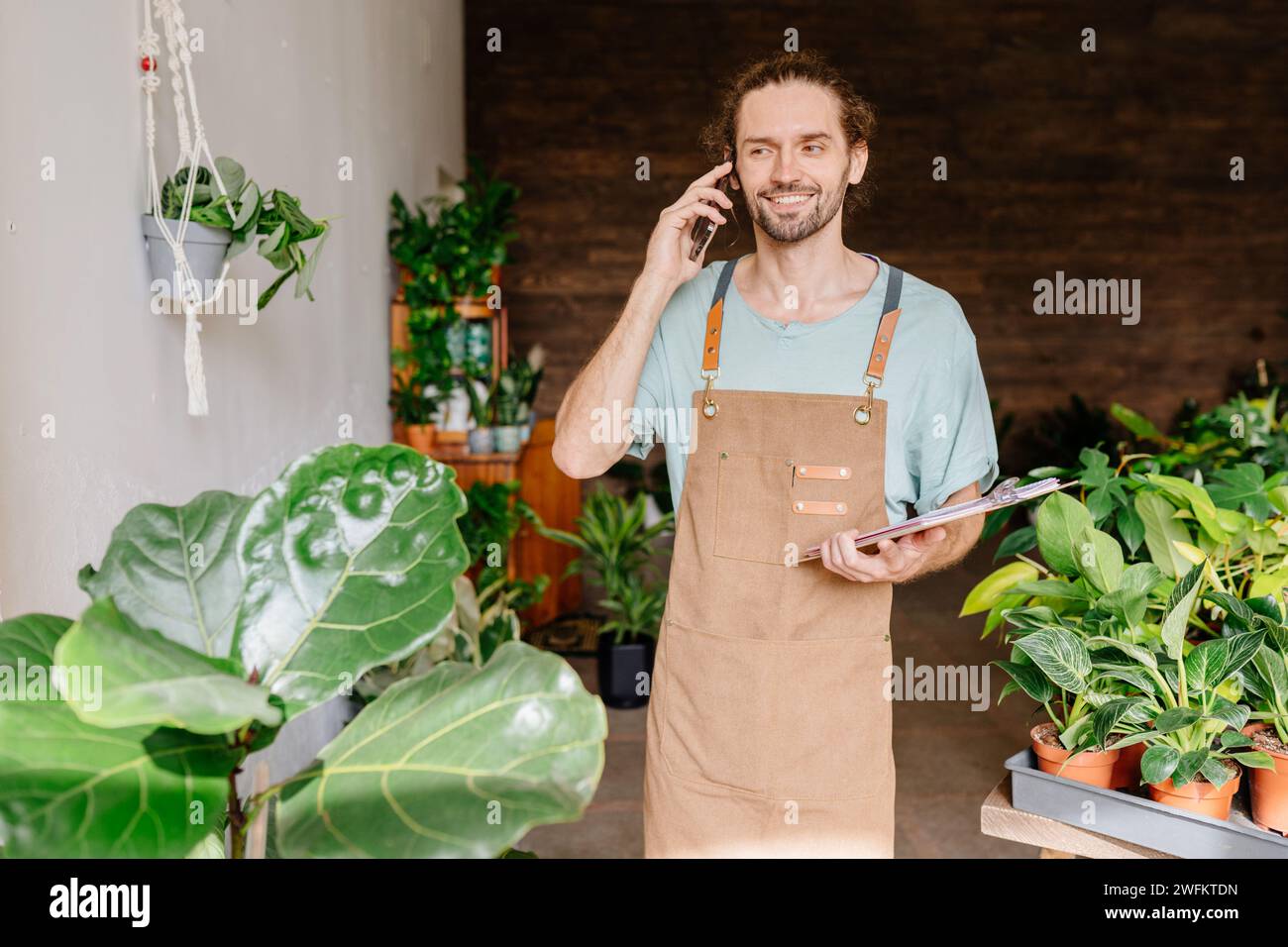 Floristry business and people concept Stock Photo - Alamy