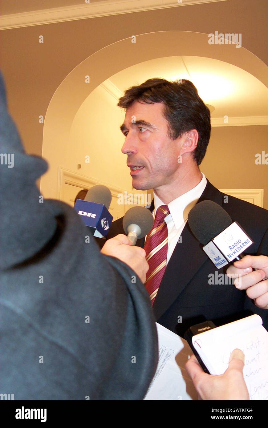 Copenhagen/Denamrk / 5 december 2001/Danish prime minister Anders Fogh ...