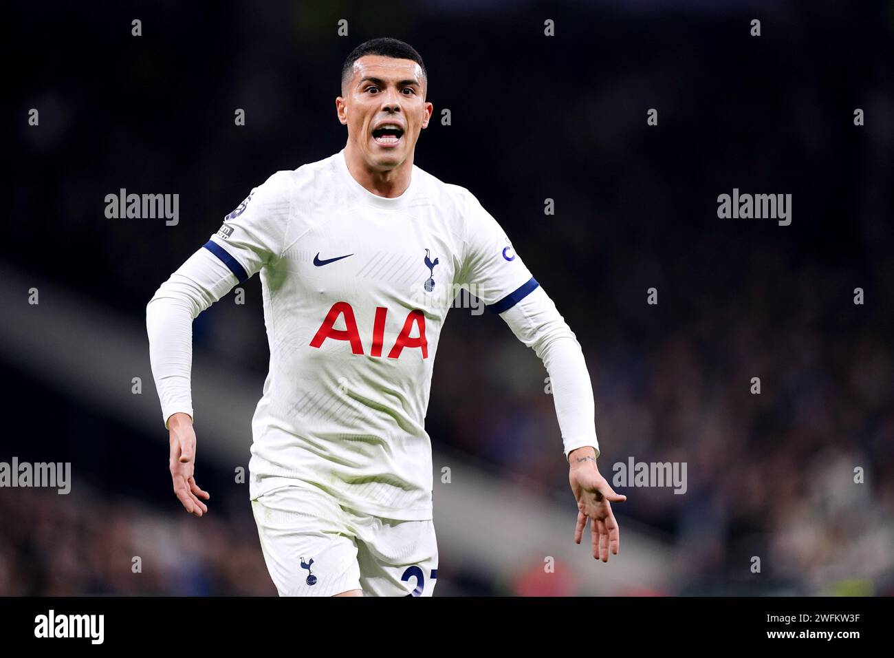 Tottenham Hotspur's Pedro Porro during the Premier League match at ...