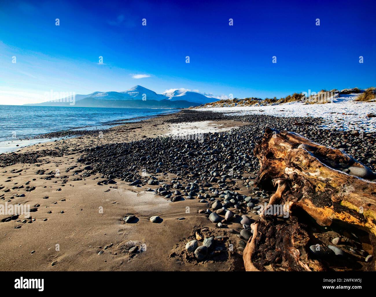 Mournes in the Snow from Murlough Beach, Newcastle, County Down ...