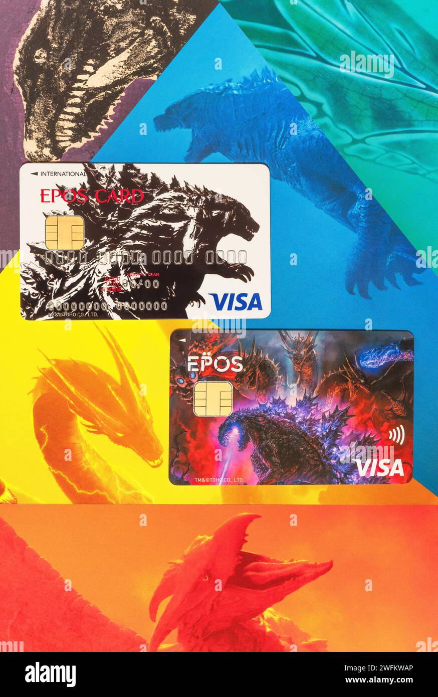 tokyo, japan - jan 27 2024: Newest Japanese Visa EPOS credit cards ...