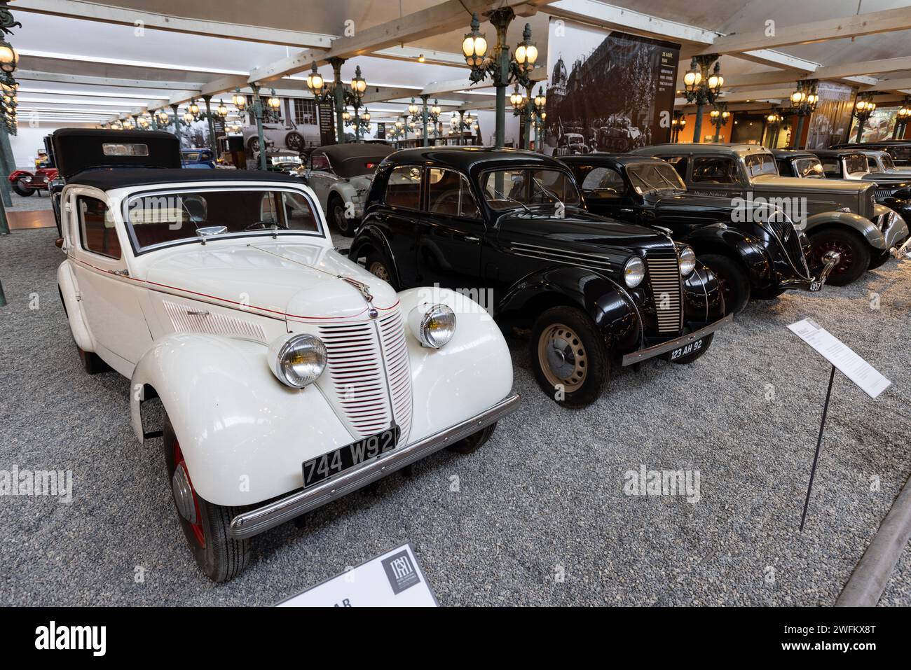 Vintage car collection in Musée National de l'Automobile, Collection ...