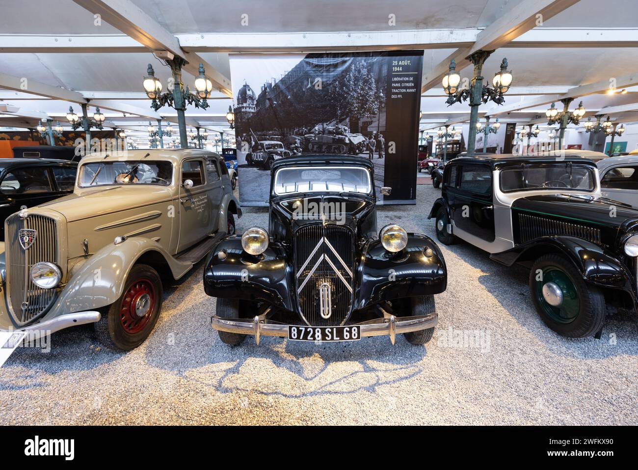 Vintage car collection in Musée National de l'Automobile, Collection ...