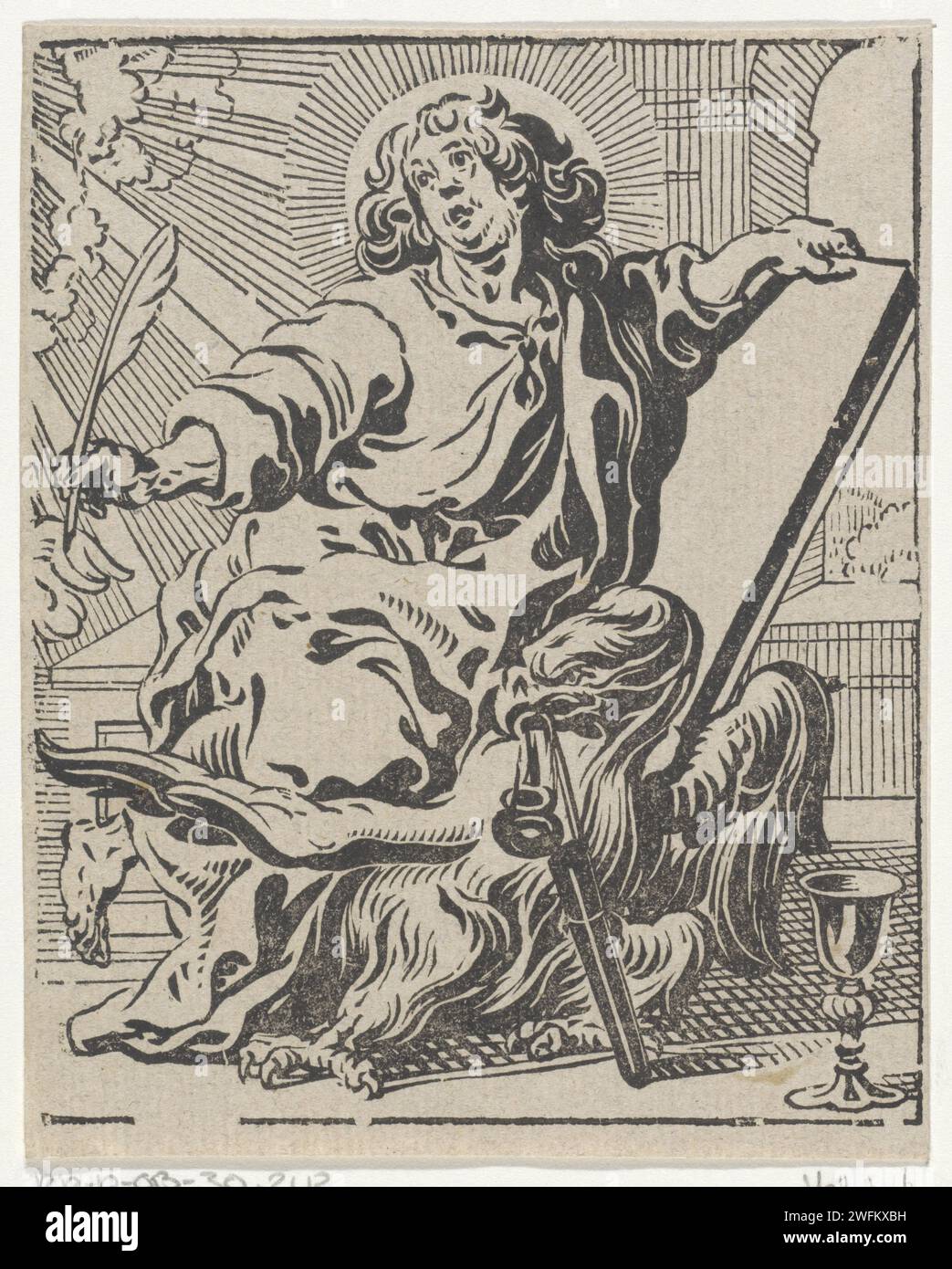 Johannes the Evangelist, Antoine Schaele, 1590 - 1650 print Johannes de ...