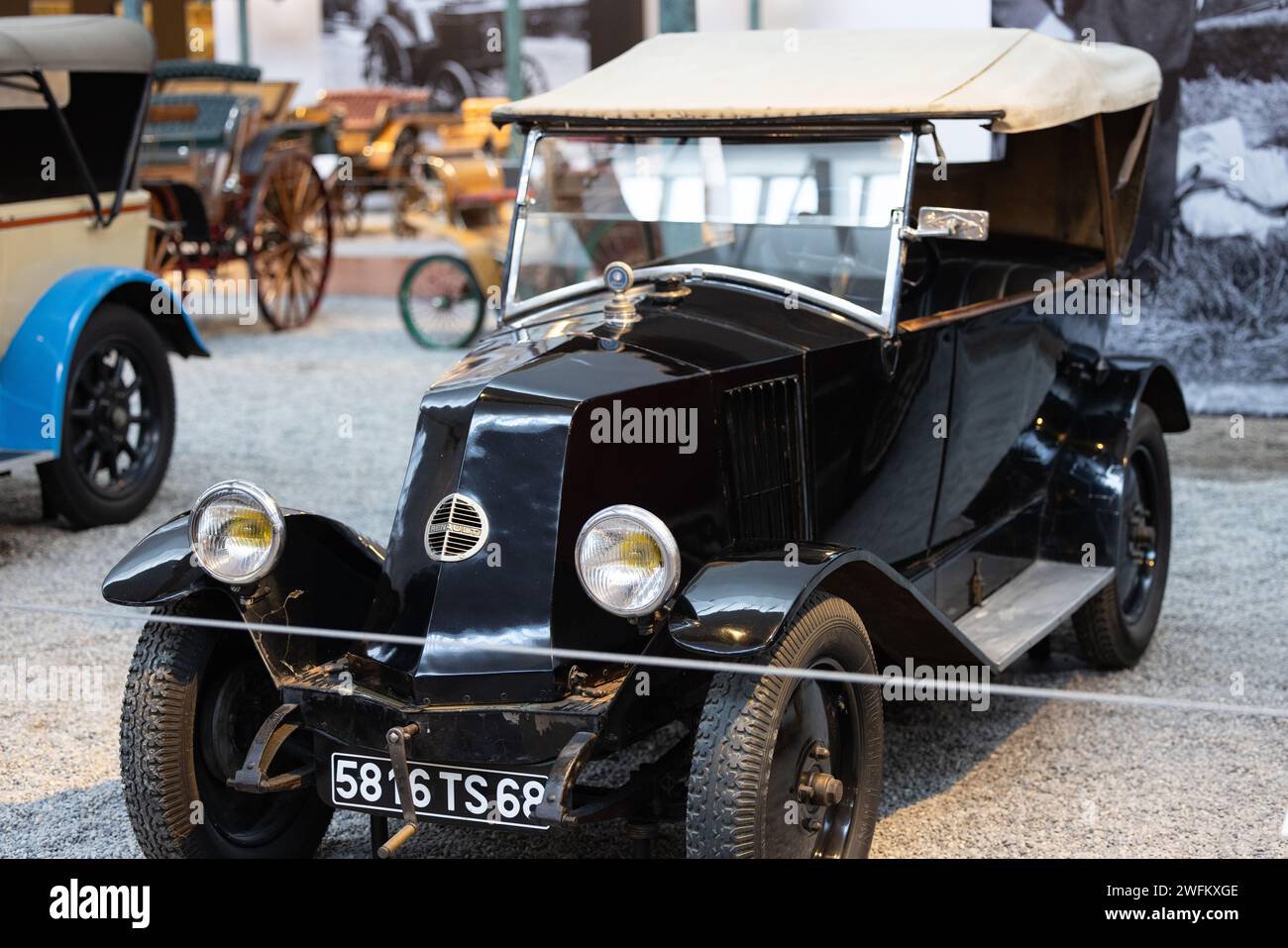 Vintage car collection in Musée National de l'Automobile, Collection ...