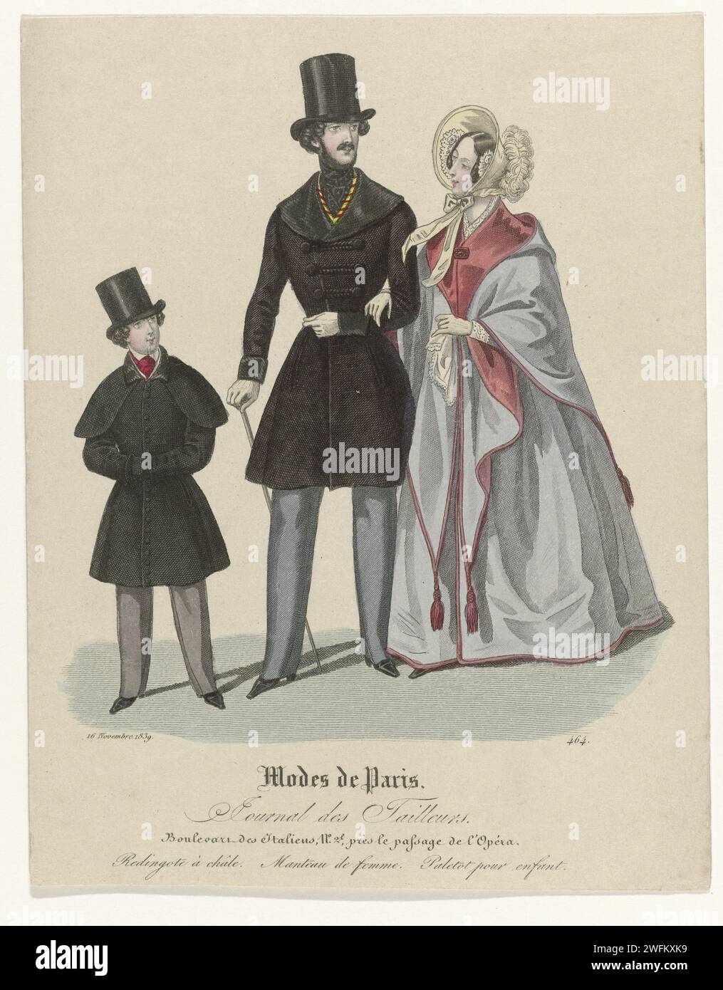 Journal des Tailleurs, Mode de Paris, November 16, 1839, No. 464 ...