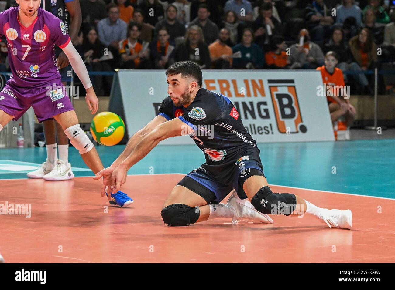 Berlin, Deutschland 31. Januar 2024: CL Volleyball - 2023/2024 - Berlin ...