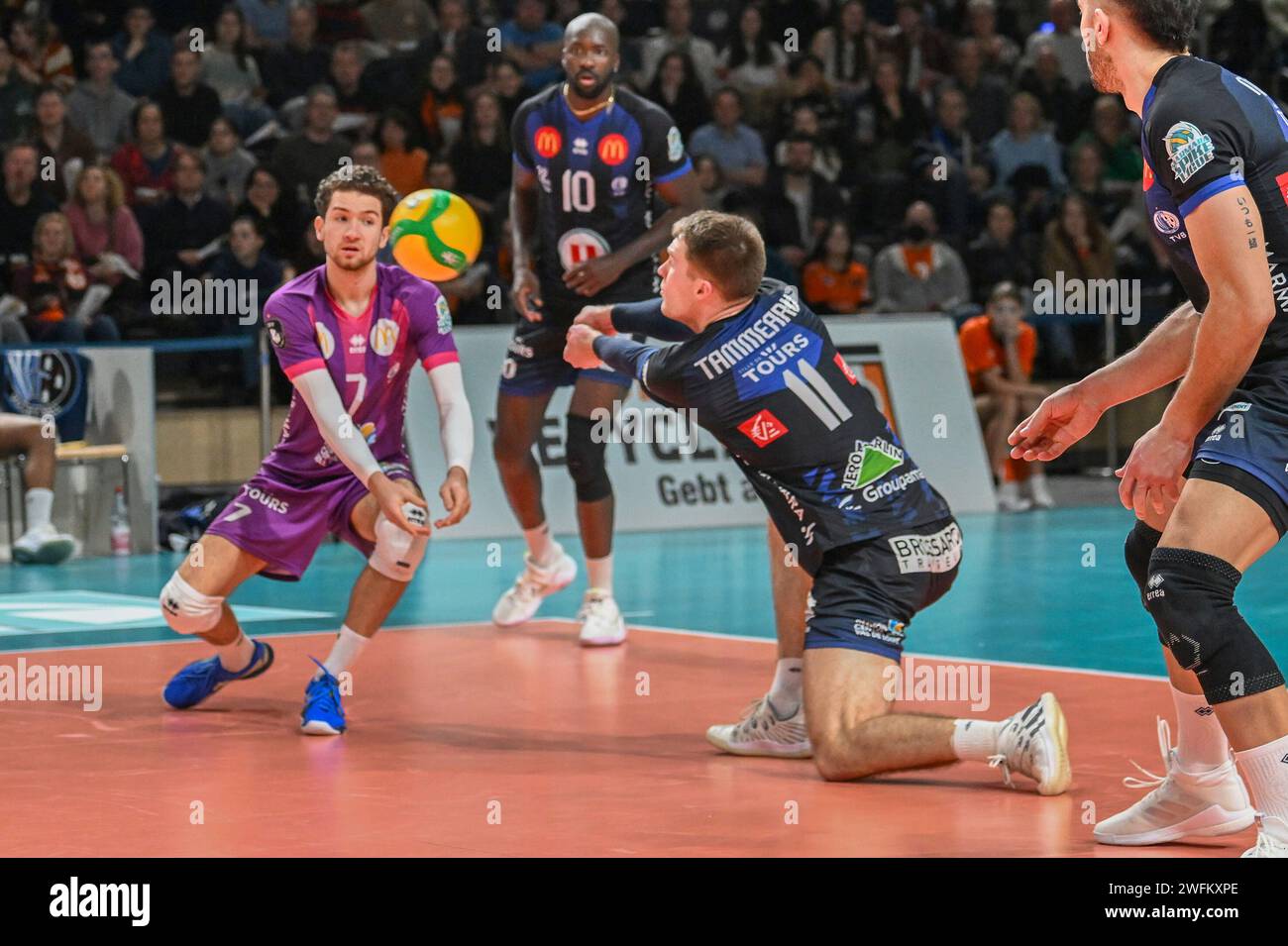 Berlin, Deutschland 31. Januar 2024: CL Volleyball - 2023/2024 - Berlin ...