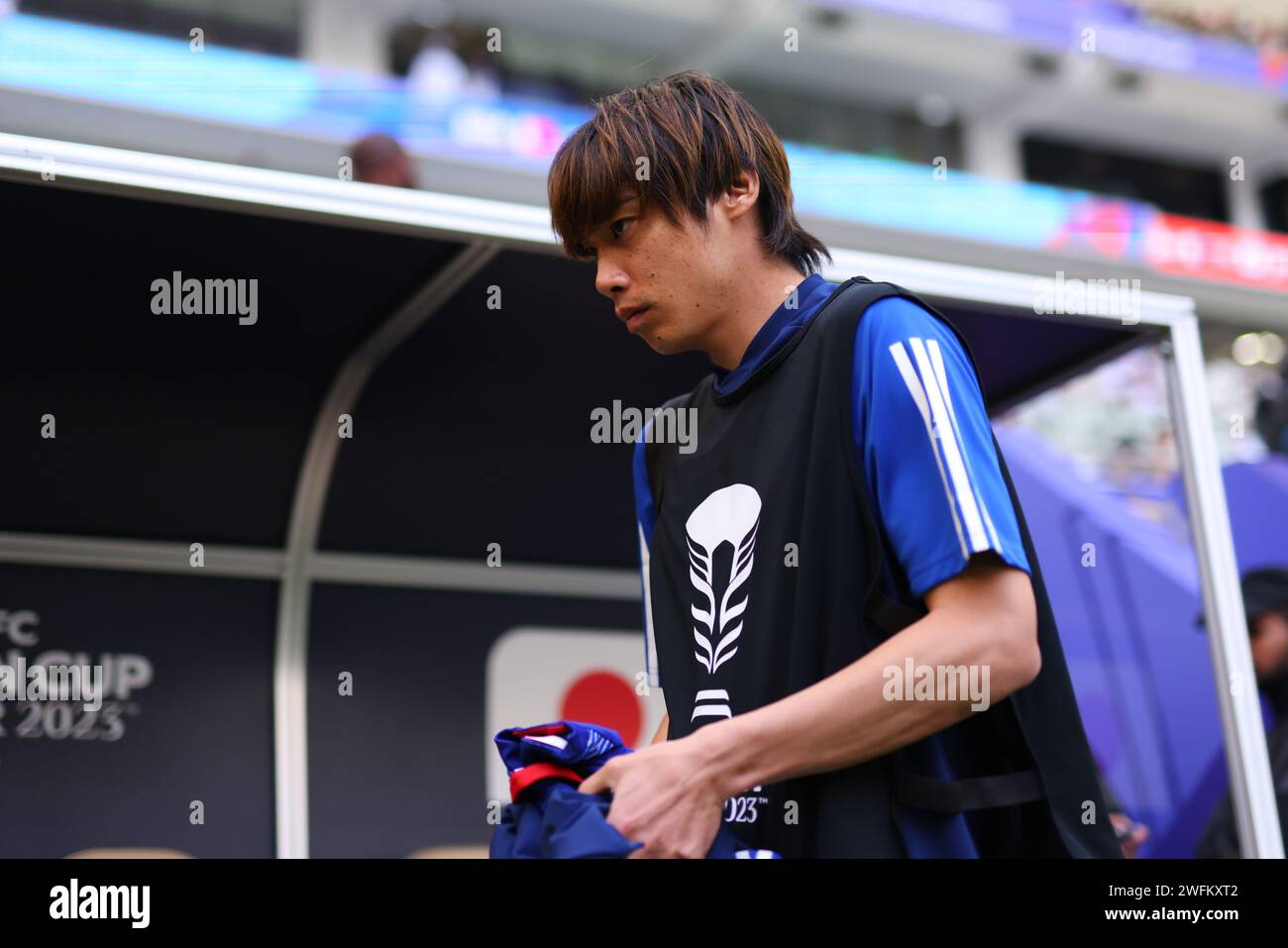 Doha, Qatar. 31st Jan, 2024. Junya Ito (JPN) Football/Soccer : AFC Asian Cup Qatar 2023 Round of ...