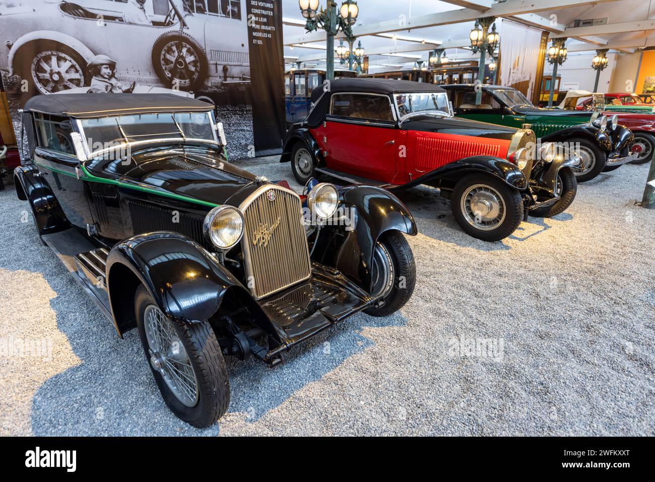 Vintage car collection in Musée National de l'Automobile, Collection ...