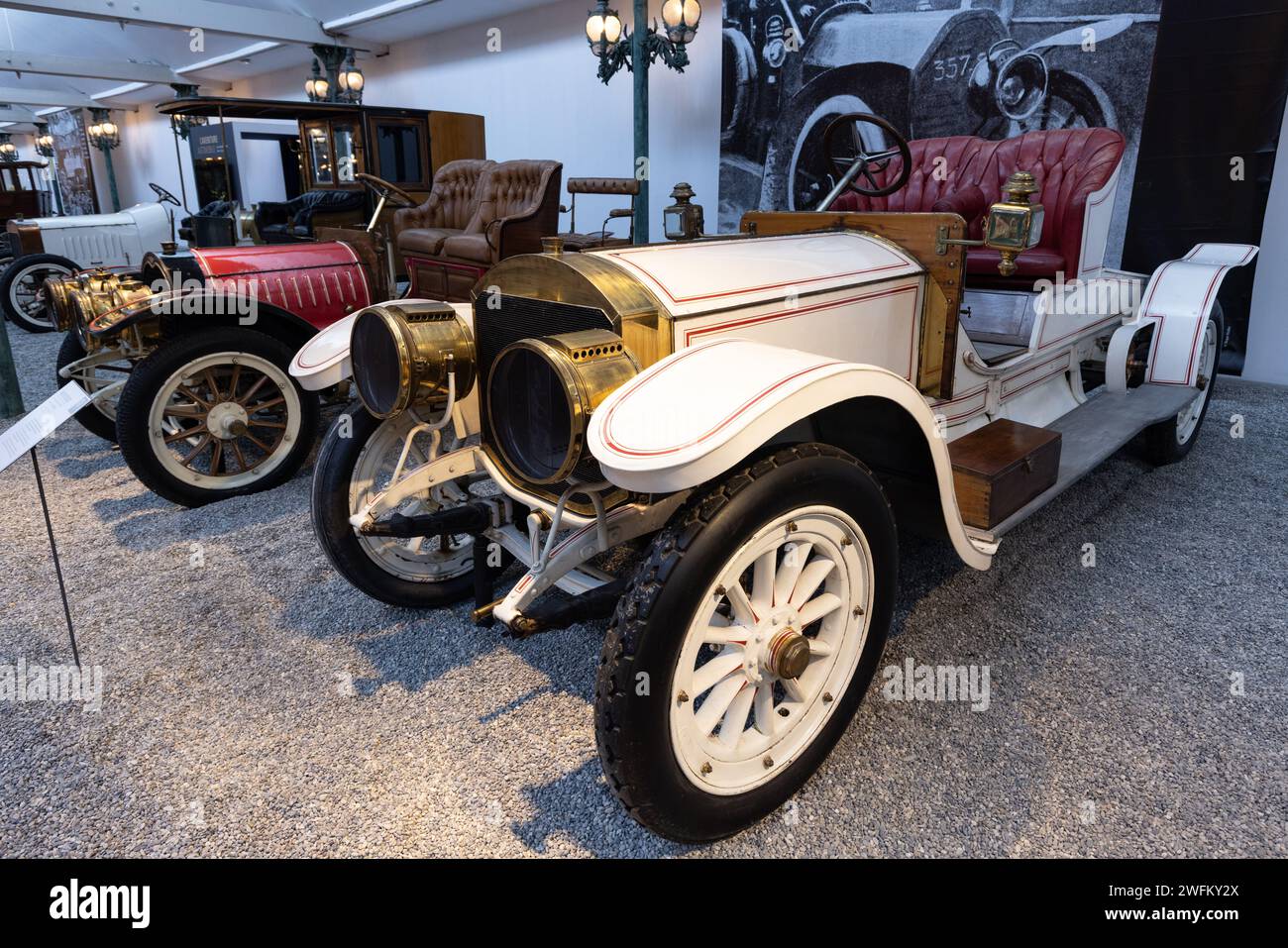Vintage car collection in Musée National de l'Automobile, Collection ...