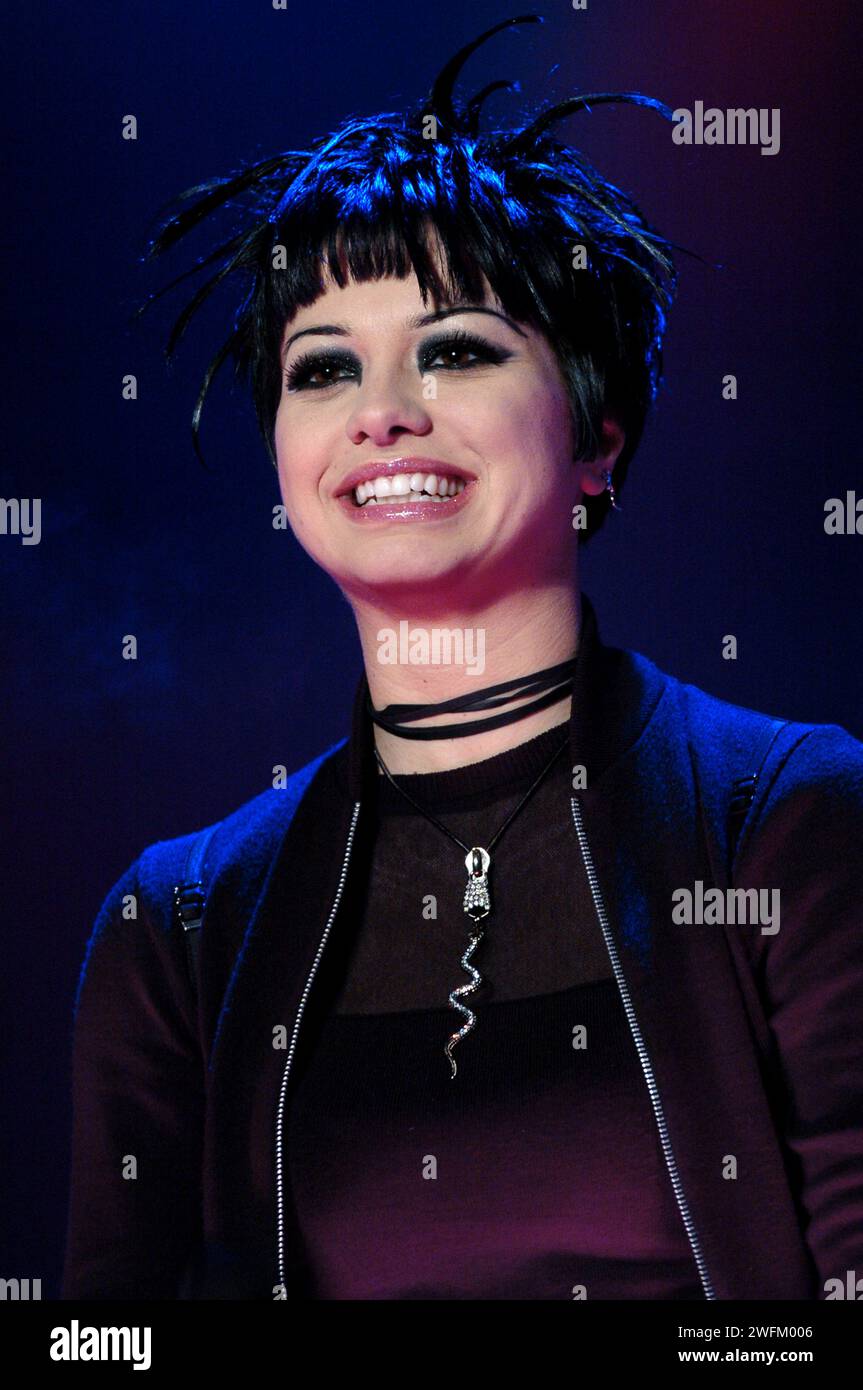 Milan Italy 2003-12-20 : Dolcenera, Italian singer, during the live ...