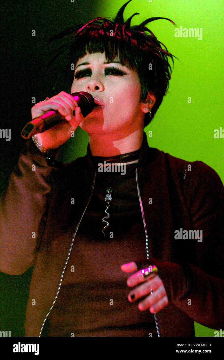 Milan Italy 2003-12-20 : Dolcenera, Italian singer, during the live ...