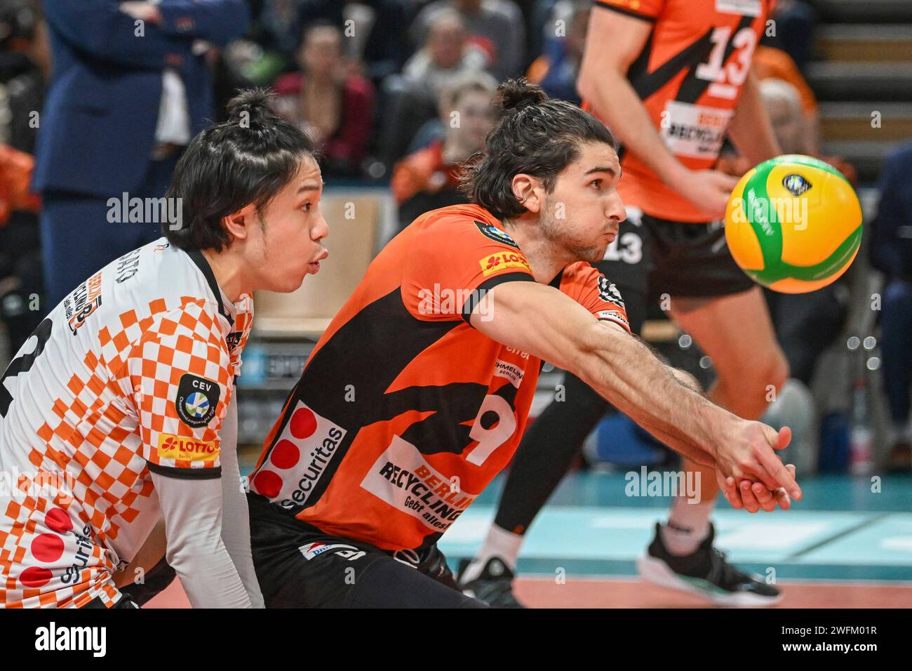 Berlin, Deutschland 31. Januar 2024: CL Volleyball - 2023/2024 - Berlin ...
