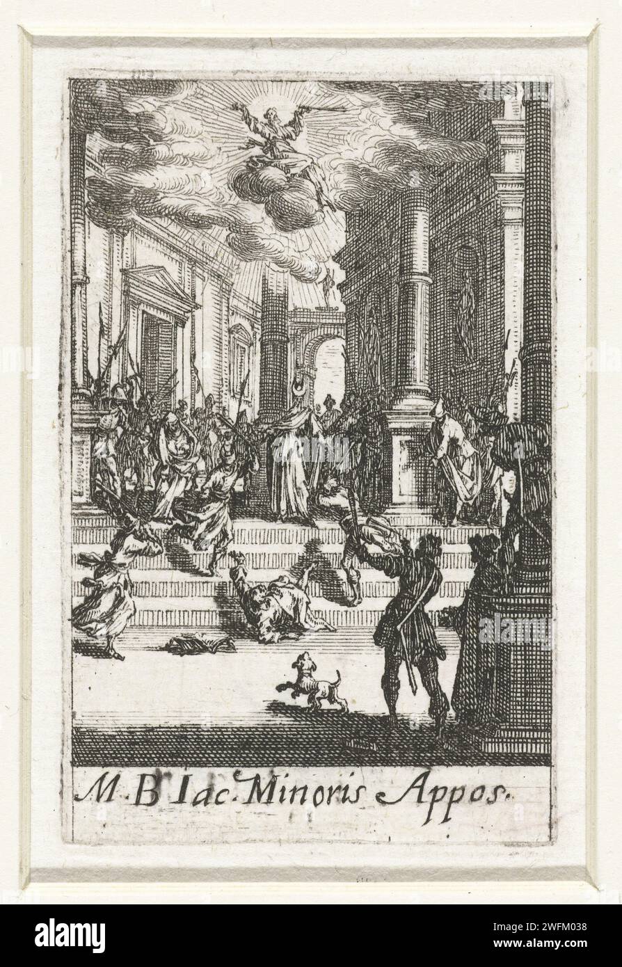 The martyrdom of Jakobus De Lessere, Jacques Callot, 1632 - 1634 print ...