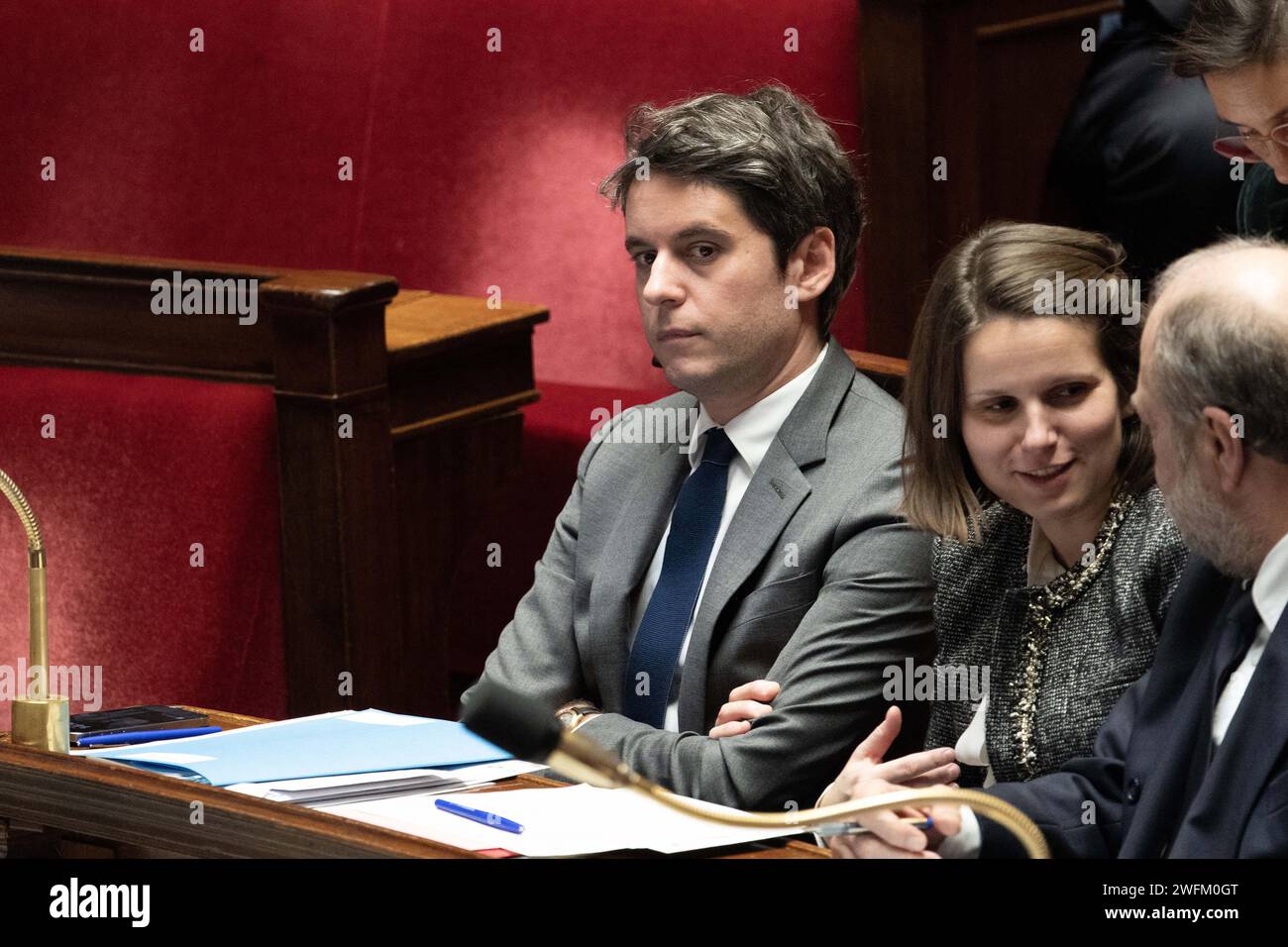 Paris, France. 07th Nov, 2022. French Prime Minister Gabriel Attal ...