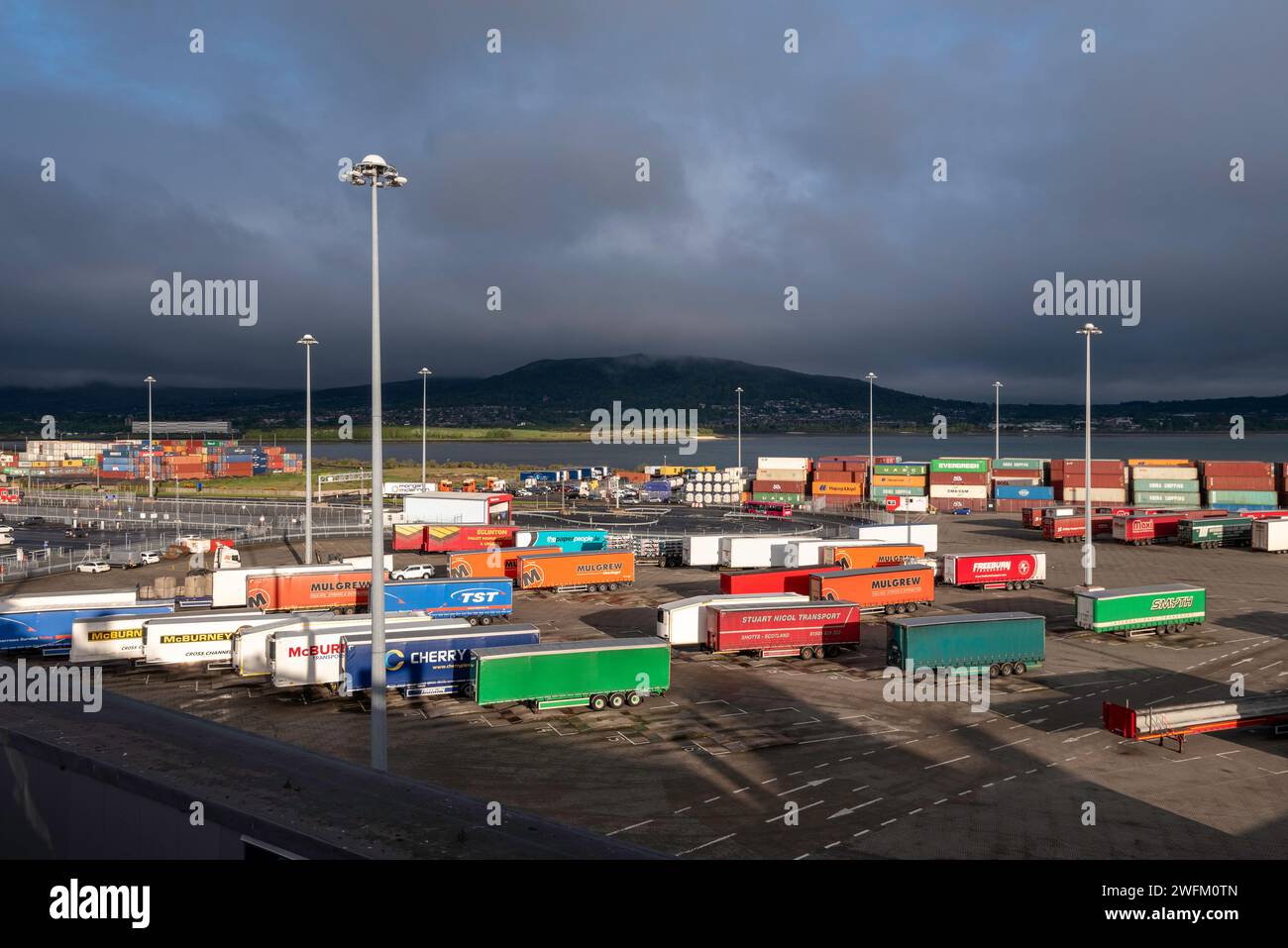 Total harbour container depot hi-res stock photography and images - Alamy