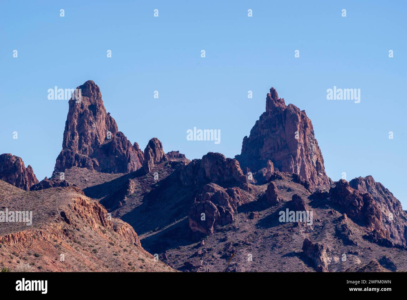 View of the Mule Ear from the Mule Ear Overlook along the Ross Maxwell ...