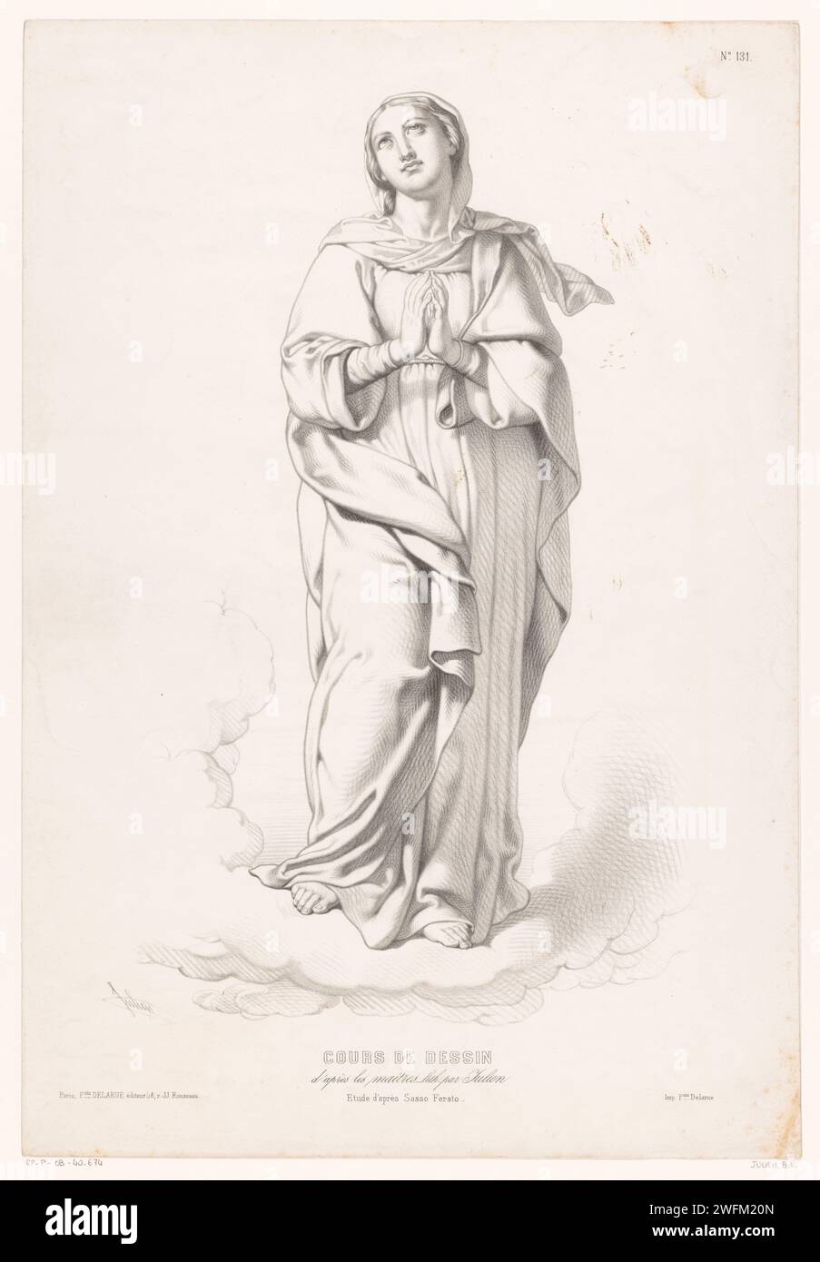 Ascension of Maria, Bernard Romain Julien, After Giovanni Battista ...