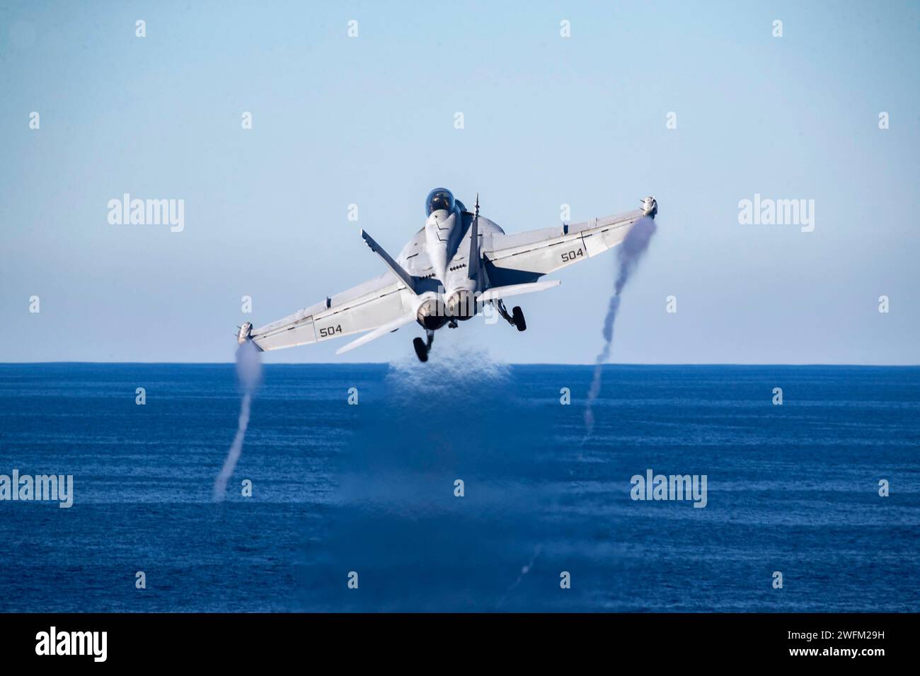 Pacific Ocean, United States. 29th Jan, 2024. A U.S. Navy EA-18G ...