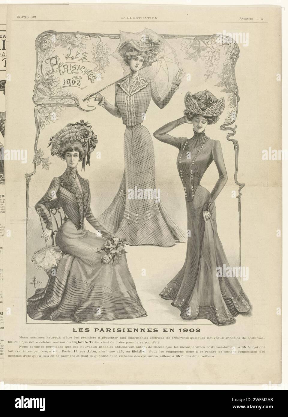 L'Illustration, April 26, 1902, Ads, p. 5: Parisians in 1902 ...