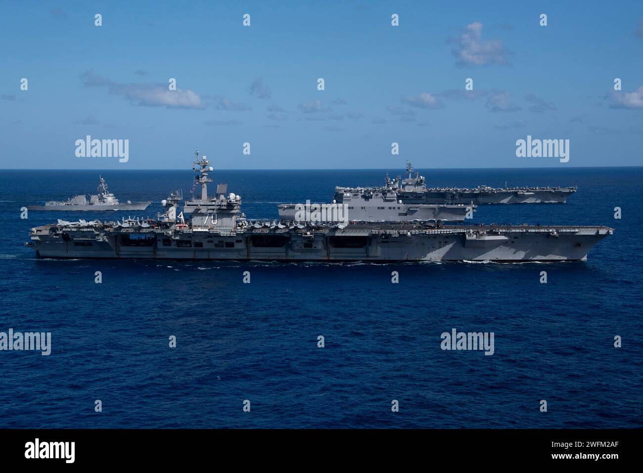 Philippine Sea, United States. 31st Jan, 2024. The U.S Navy Nimitz ...