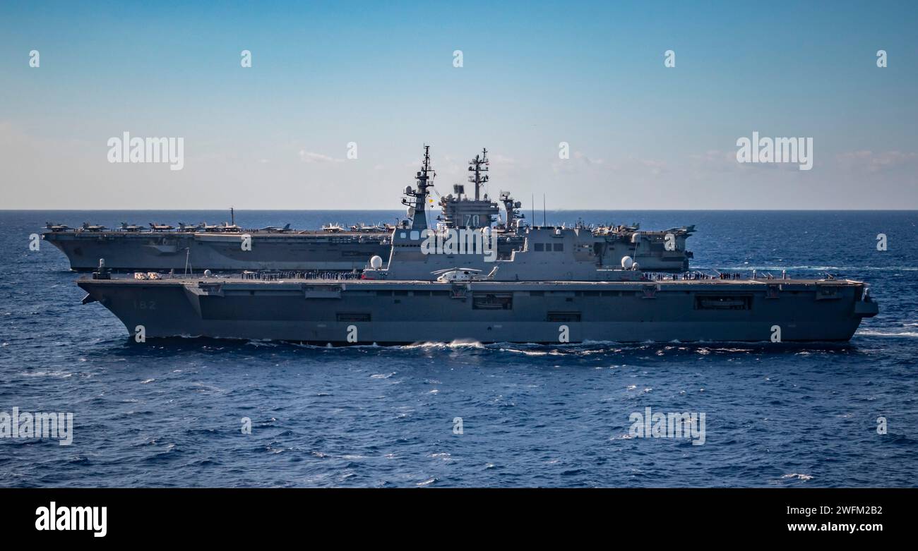 Philippine Sea, United States. 31st Jan, 2024. The Japan Maritime Self ...