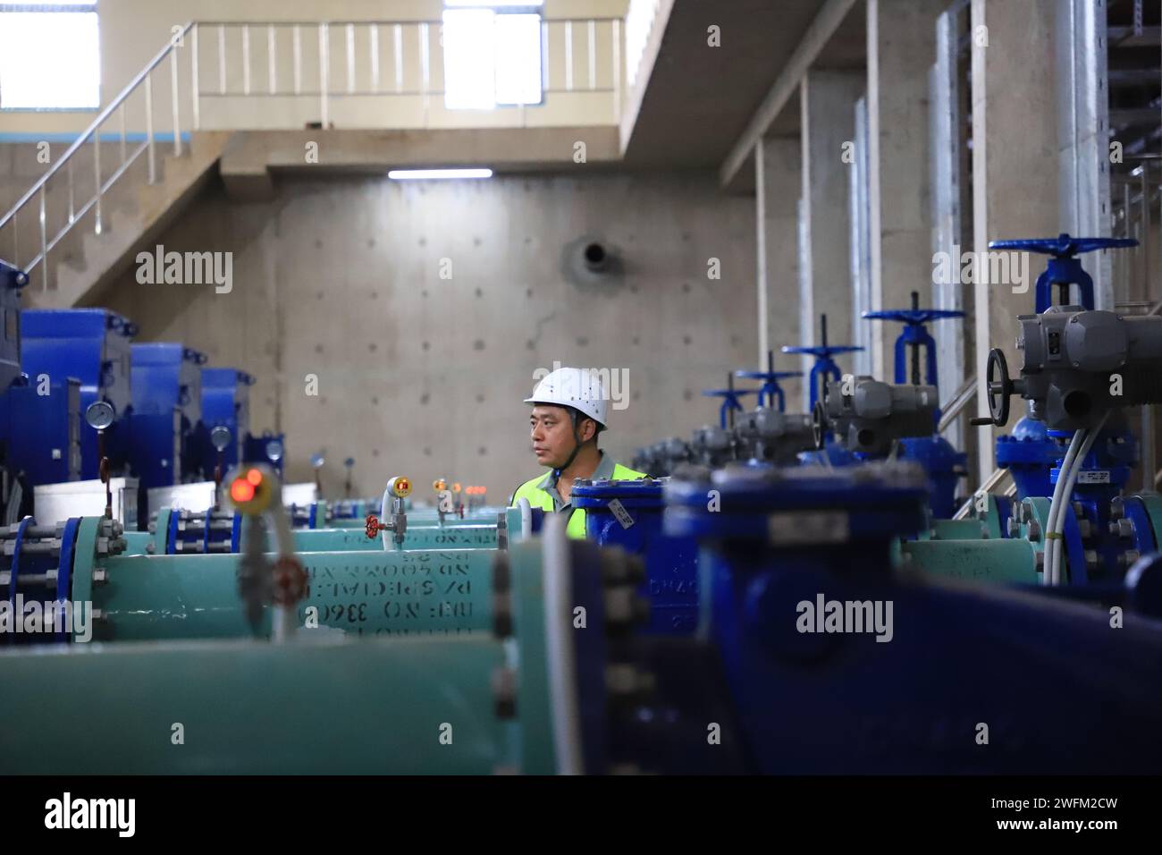 Arusha, Tanzania. 31st Jan, 2024. Jin Denghui, project manager of the ...