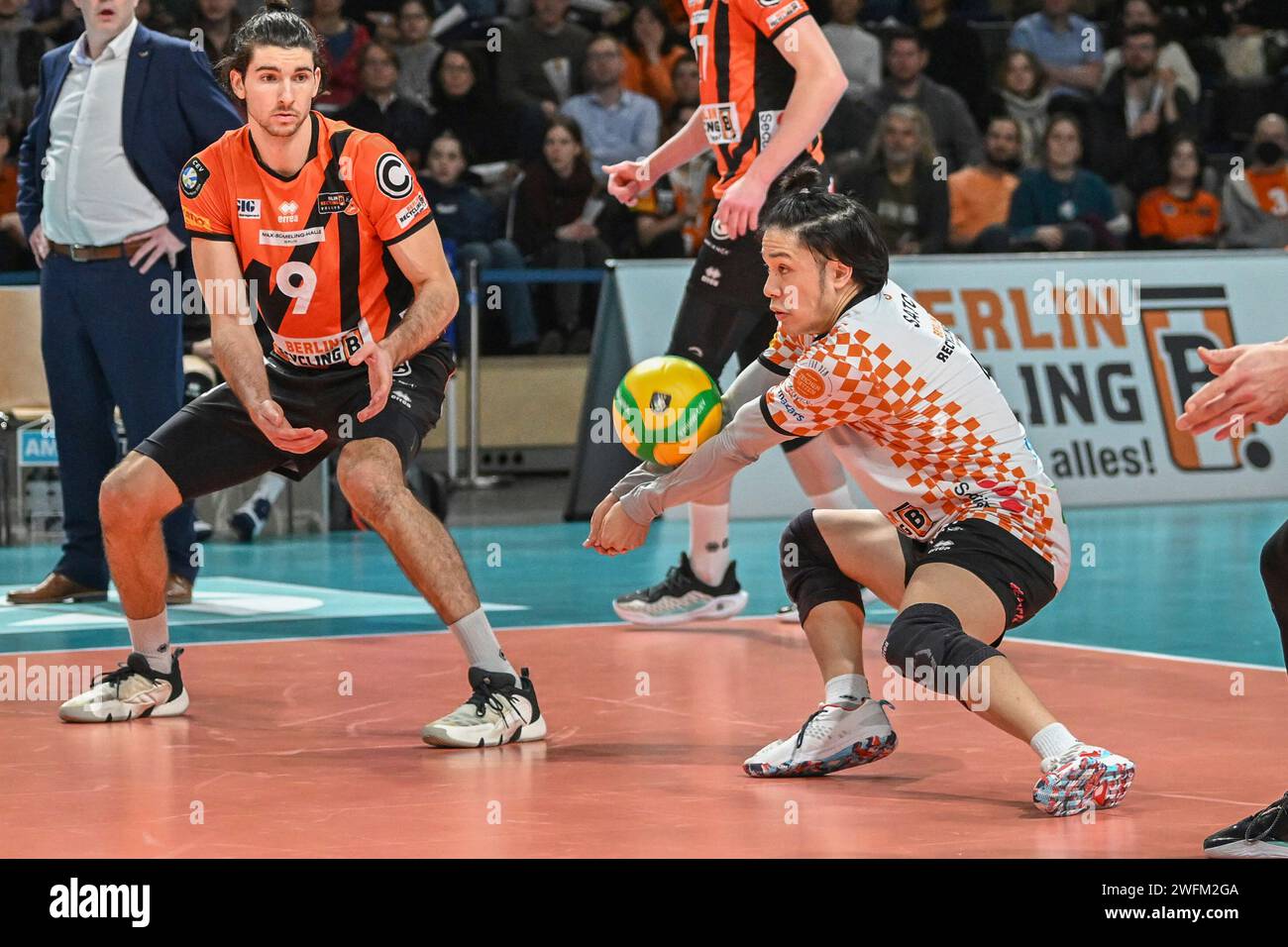 Berlin, Deutschland 31. Januar 2024: CL Volleyball - 2023/2024 - Berlin ...