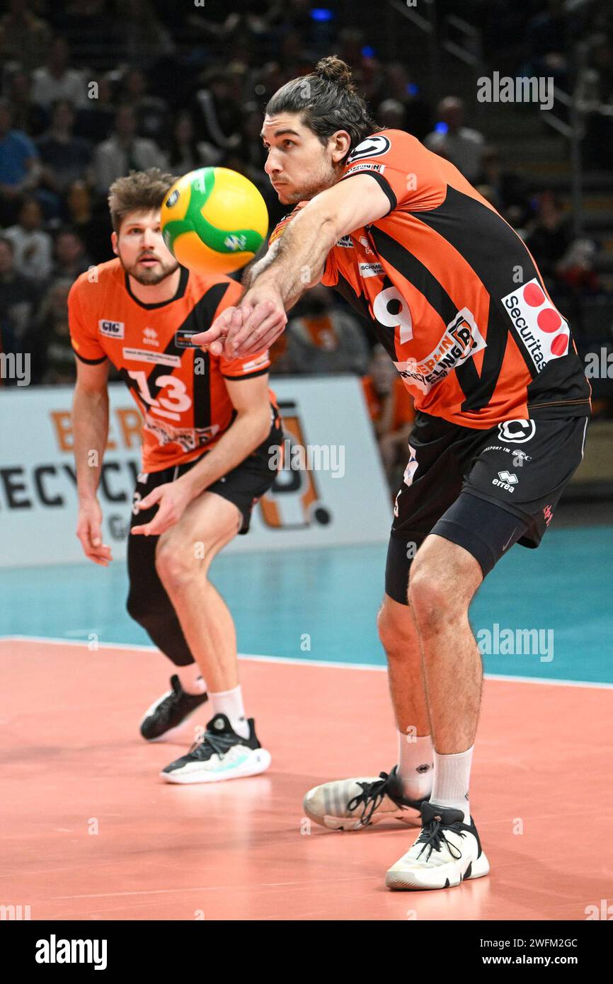 Berlin, Deutschland 31. Januar 2024: CL Volleyball - 2023/2024 - Berlin ...