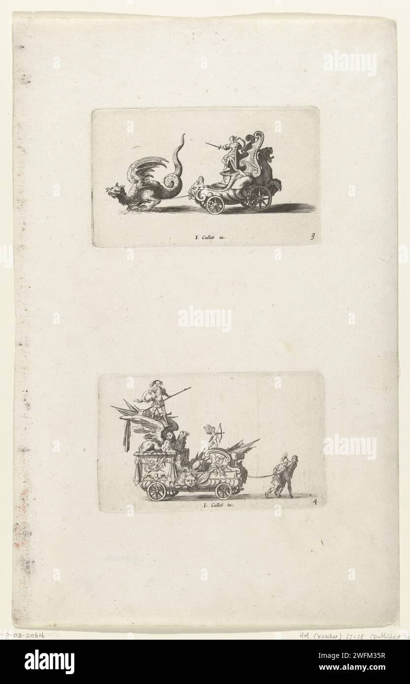 Triumph car of the steadfastness, triumph wagon with an army leader and ...