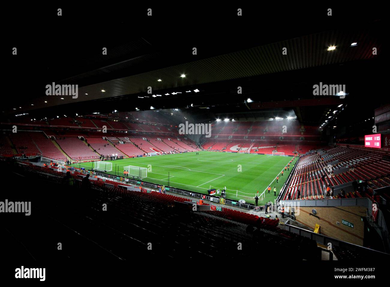 Liverpool, UK. 31st Jan, 2024. A General view inside the Anfield ...